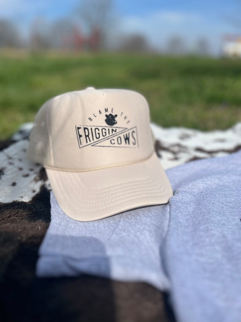 Blame The Friggin’ Cows Trucker Hat – Diamond B